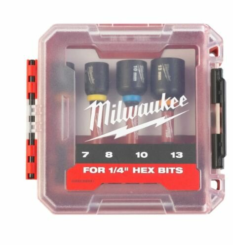 Набор магнитных торцевых насадок SHOCKWAVE с хв. 1/4" HEX набор 4ед. (7/8/10/13мм) GEN II 493249245