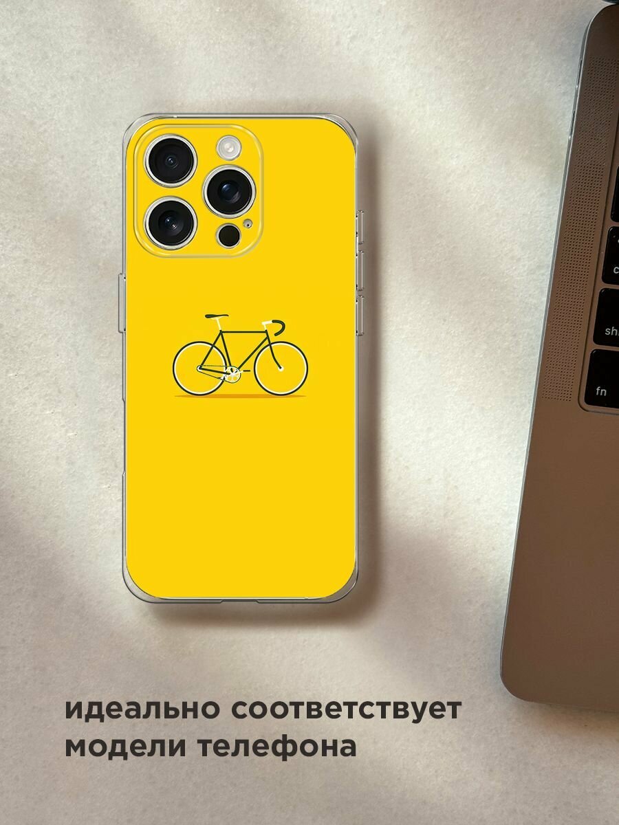 Чехол на Apple iPhone 16 Pro / Айфон 16 Про с принтом "Хобби велосипед 1" — фото 1
