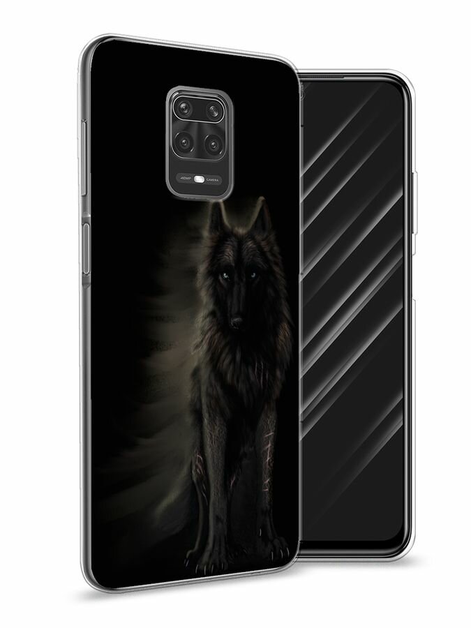 Чехол на Xiaomi Redmi Note 9S/9 Pro / Сяоми Редми Нот 9S/9 Про с принтом "Туманный волк"