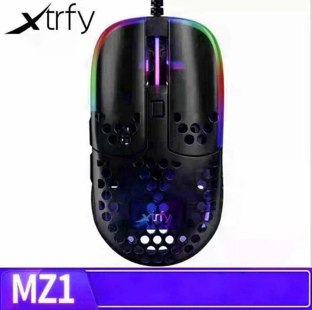 Xtrfy Игровая мышь проводная Игровая проводная мышь Xtrfy MZ1 для киберспорта, черный
