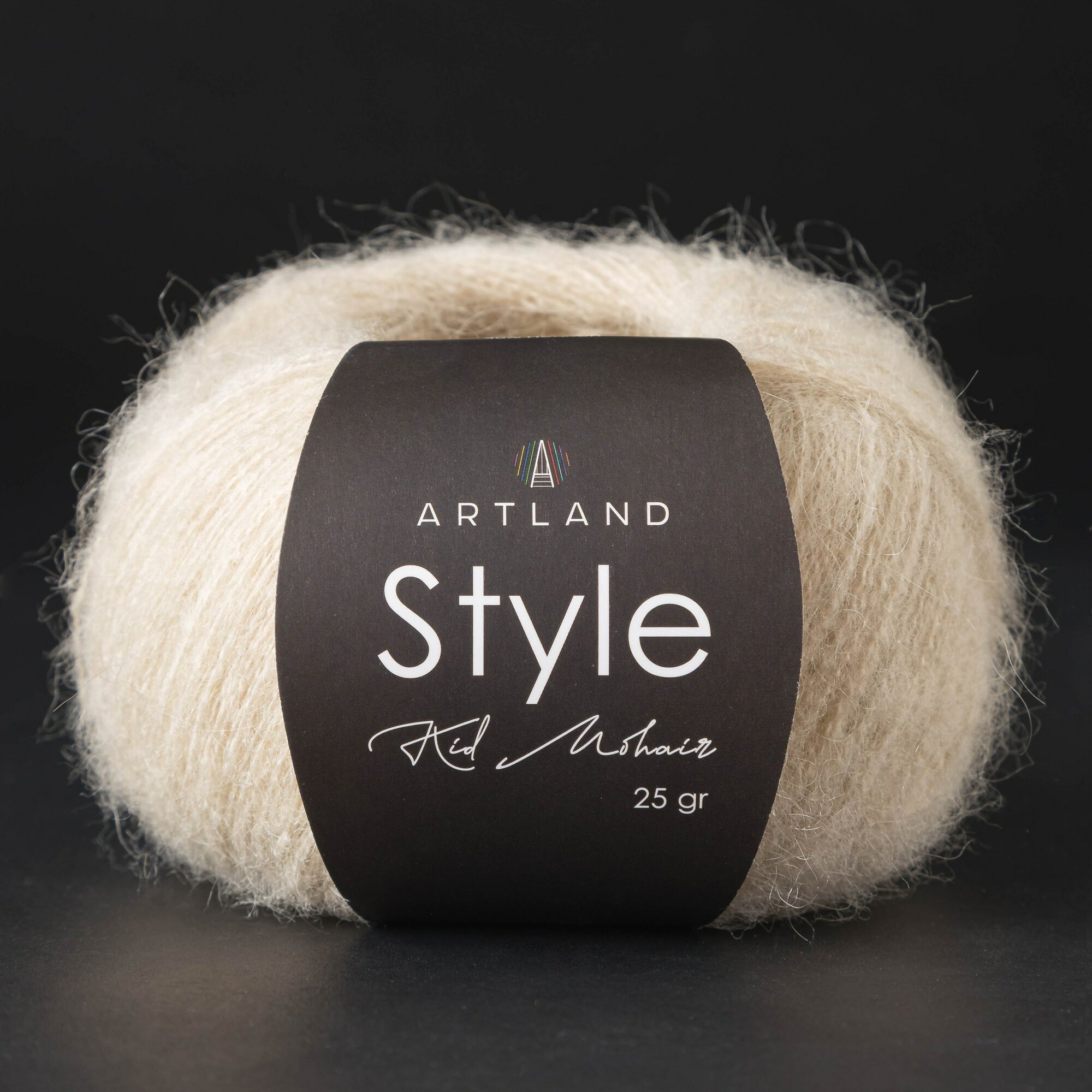 Пряжа для вязания Artland Style Kid Mohair, 1 моток (325 м, 25 гр). Цвет 41 темно-бежевый
