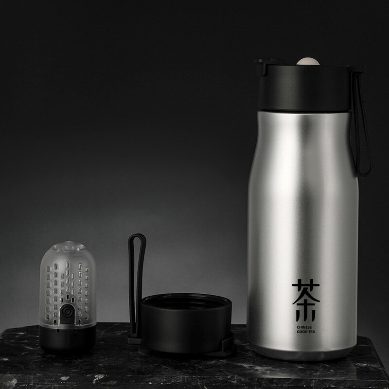 Новая магнитная чашка для чая, большая емкость, из нержавеющей стали 316, магнитная изолированная чашка, устойчивая к высоким температурам, чашка для разделения чая и воды, спортивная чашка для воды