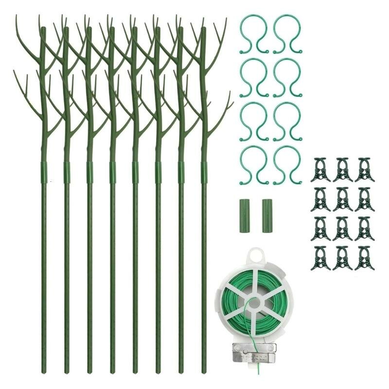 Опоры для растений с мхом, набор из 8 упаковок