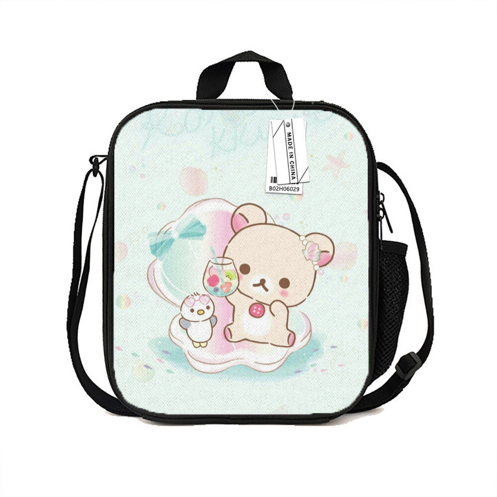 Портативная сумка для еды Hellokitty, милая сумка для обеда с героями мультфильмов, изолированная сумка для обеда для маленьких девочек, студенческая сумка для обеда