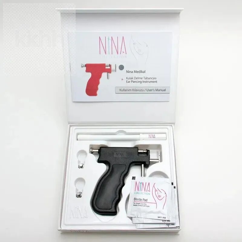 Пистолет для прокола ушей NINA Черный