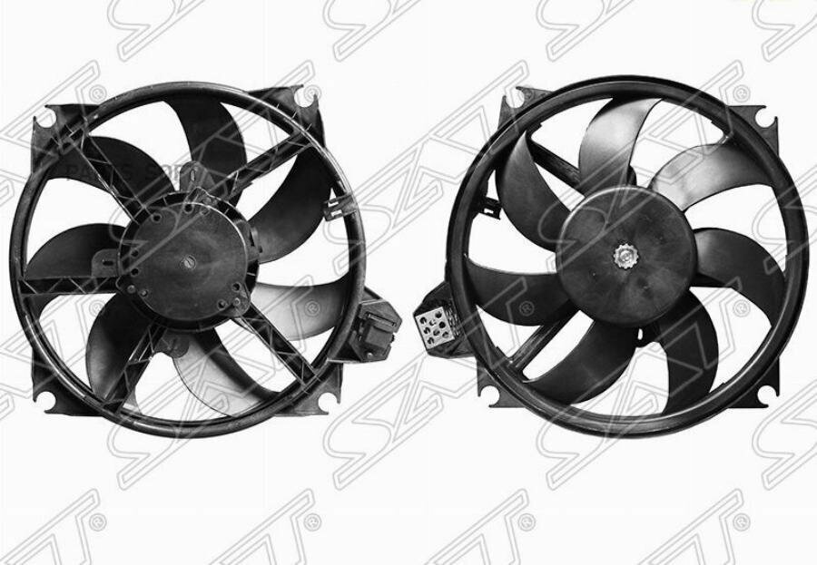 Диффузор радиатора Renault Fluence 09-17 / Grand Scenic 09-16 SAT ST-RN49-201-0 | цена за 1 шт