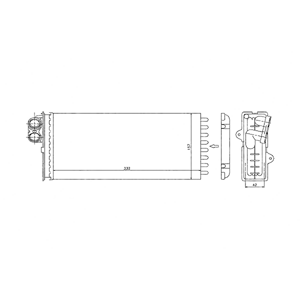 STELLOX 10-35177-SX (09161465 / 1035177_SX / 2711500QAC) радиатор печки\ Renault (Рено) master II all 98-03