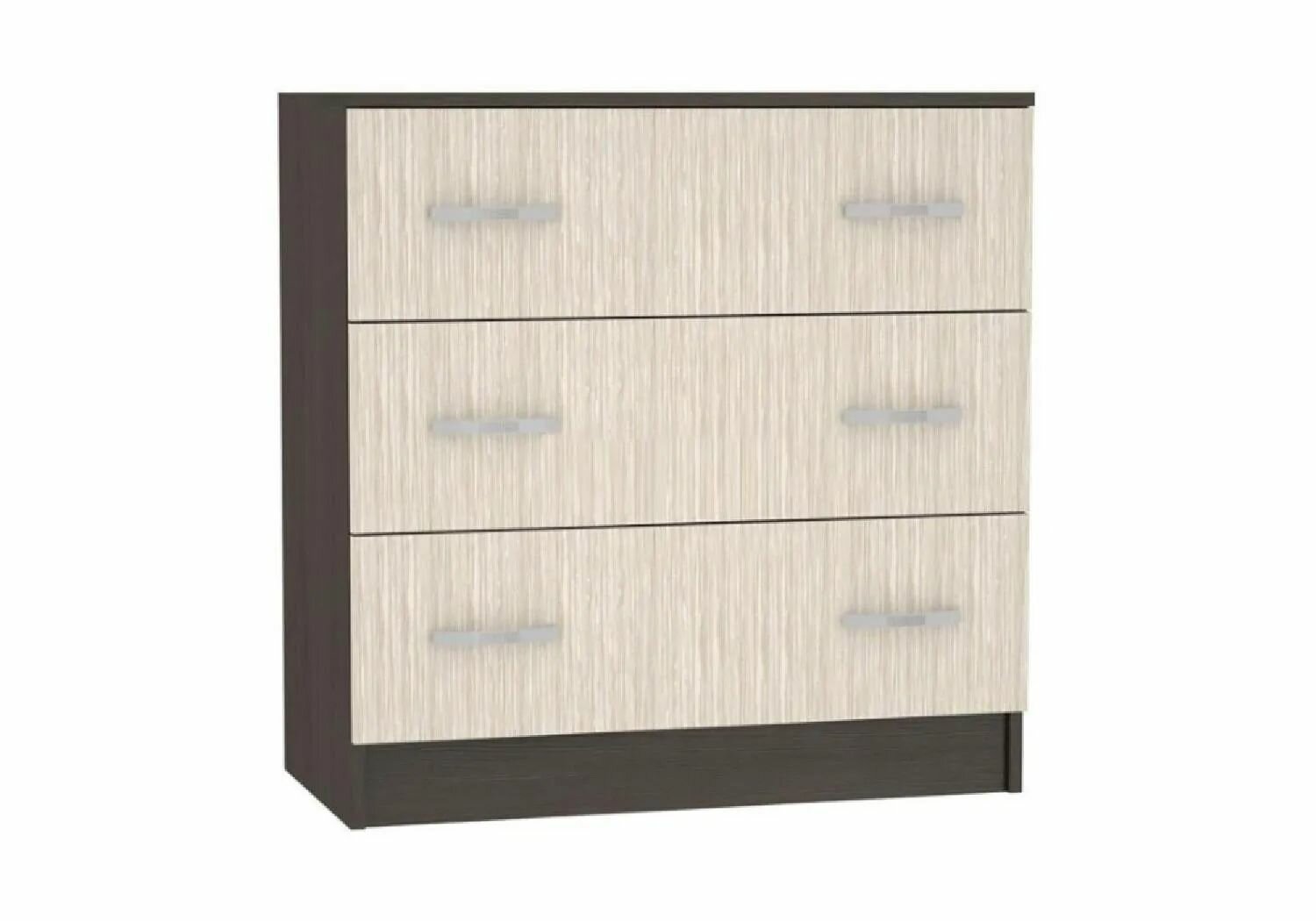 Комод Басямиф 3 ящика 0,8 м. Венге, Дуб Беленый