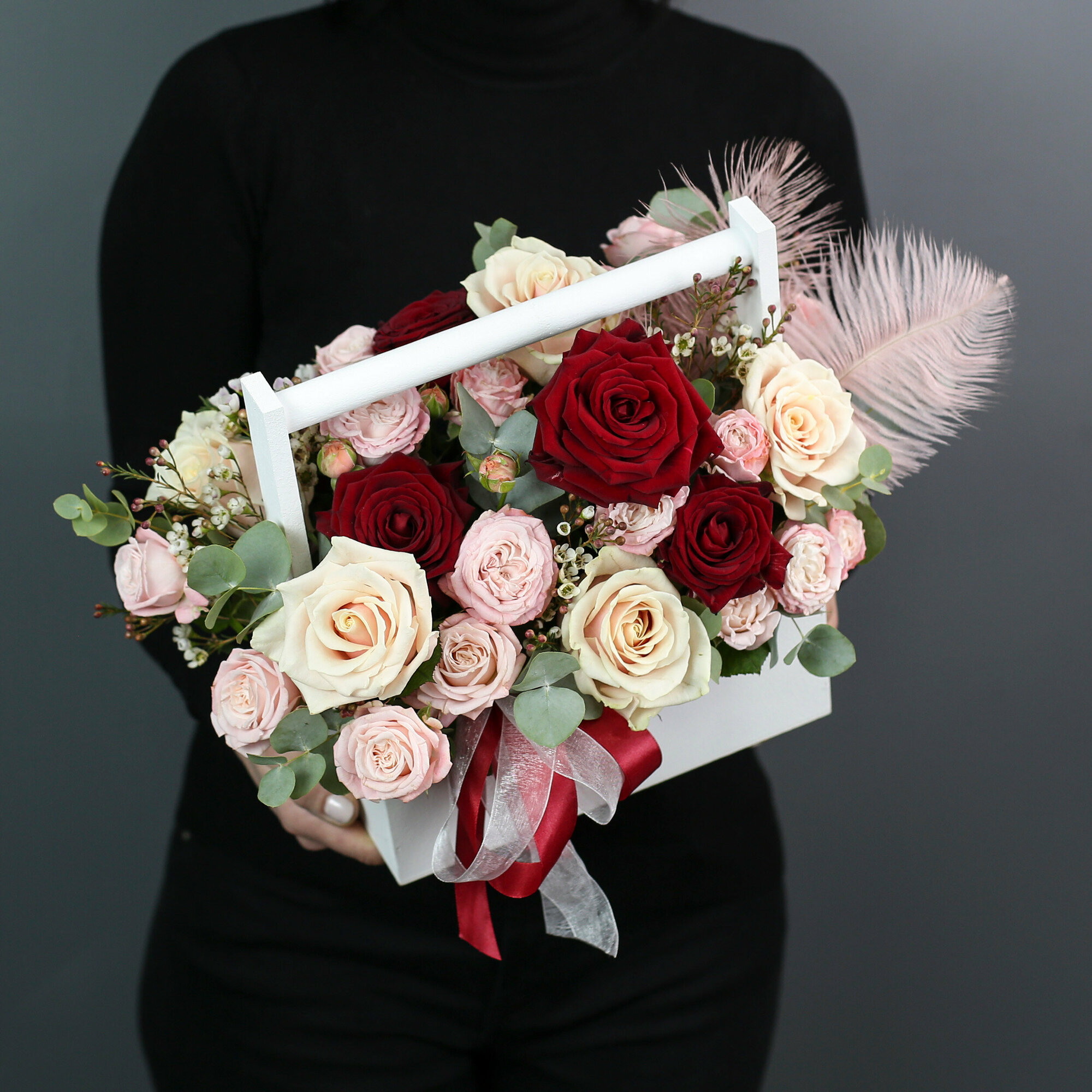 Ящик с цветами «Дыхание любви»