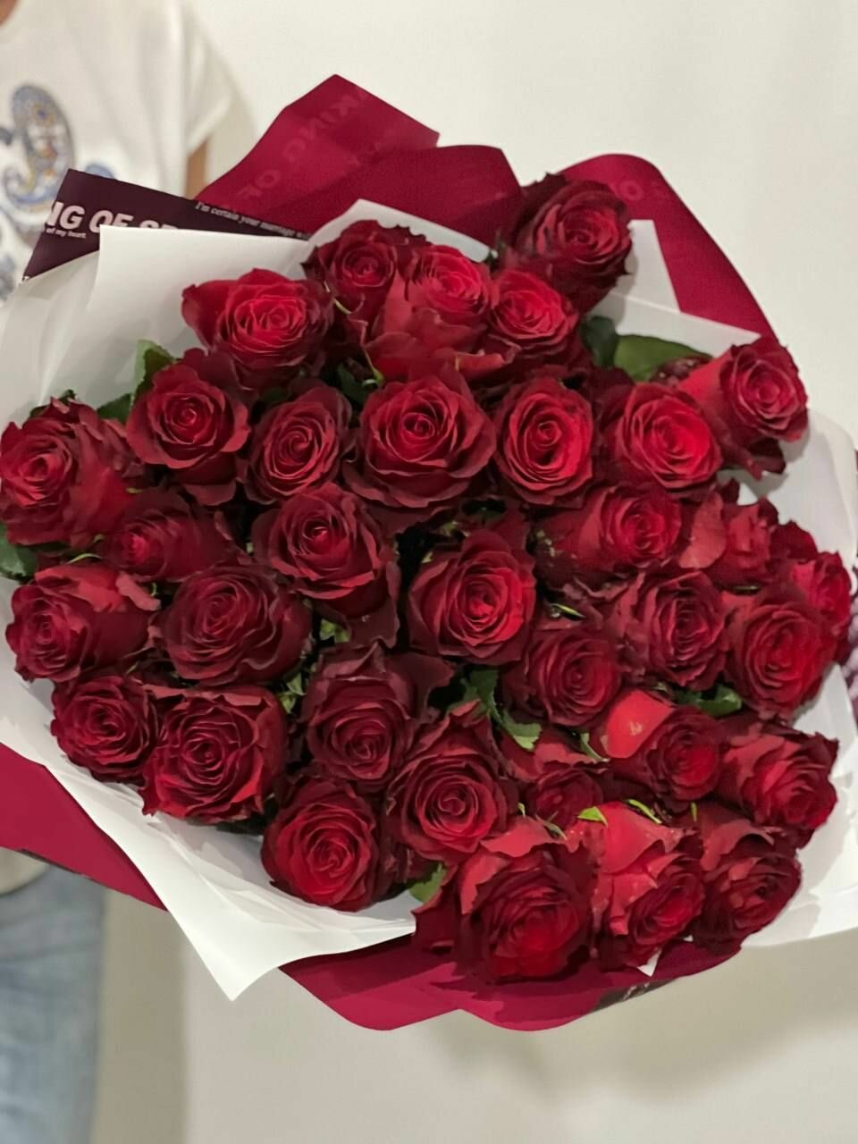 Красные розы 31шт / Букет роз / Цветы