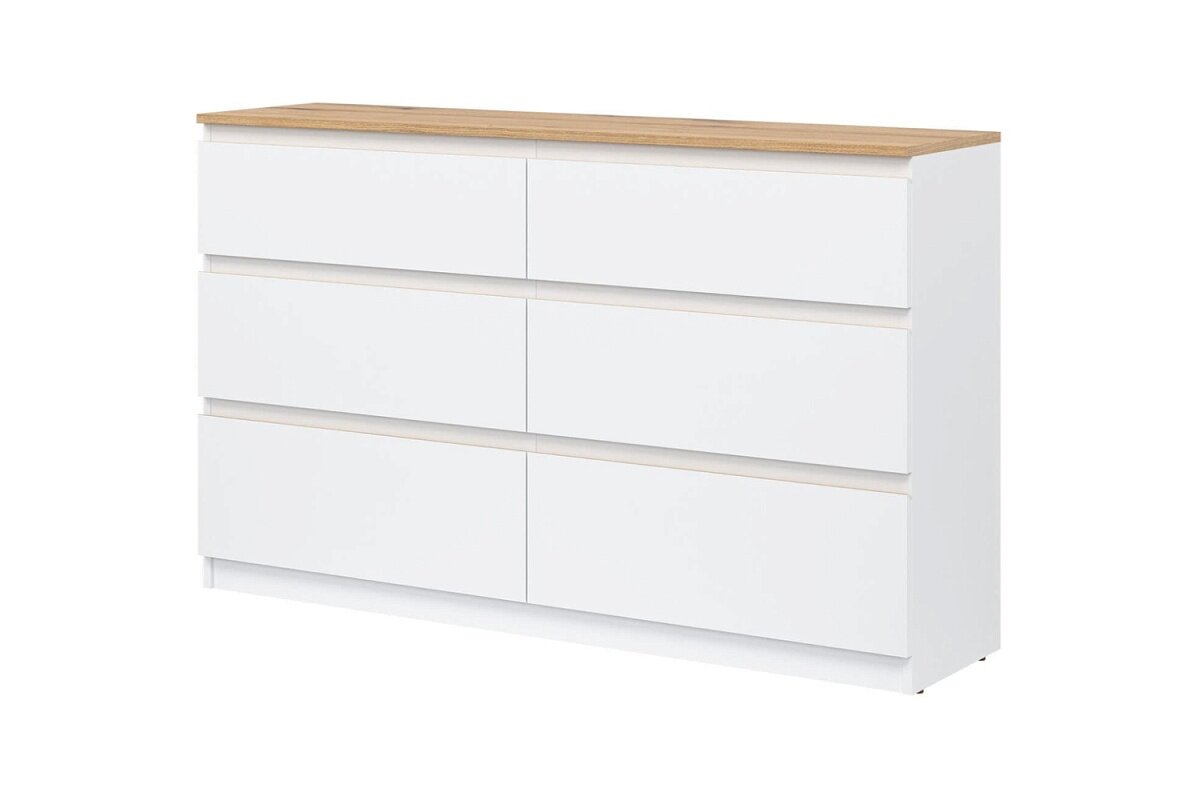 Комод МебельЛэнд24 Реми - 2 137x35x84 с 6 ящиками