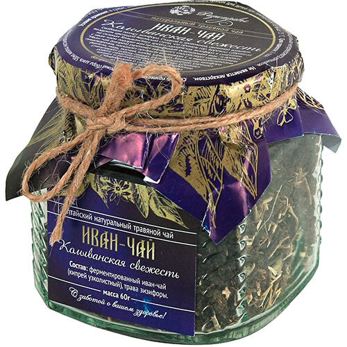 Чайный напиток Данила Травник, иван-чай "Колыванская свежесть" (стекло), 60 г