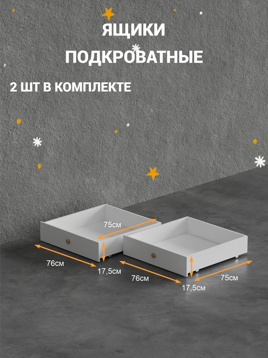 Ящики под кровать 2 шт