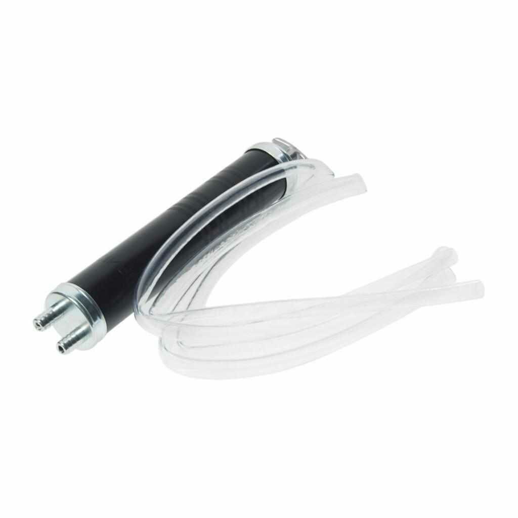 Шприц плунжерный маслозаливной 500мл (сталь) с двумя шлангами, ER-44504, эврика