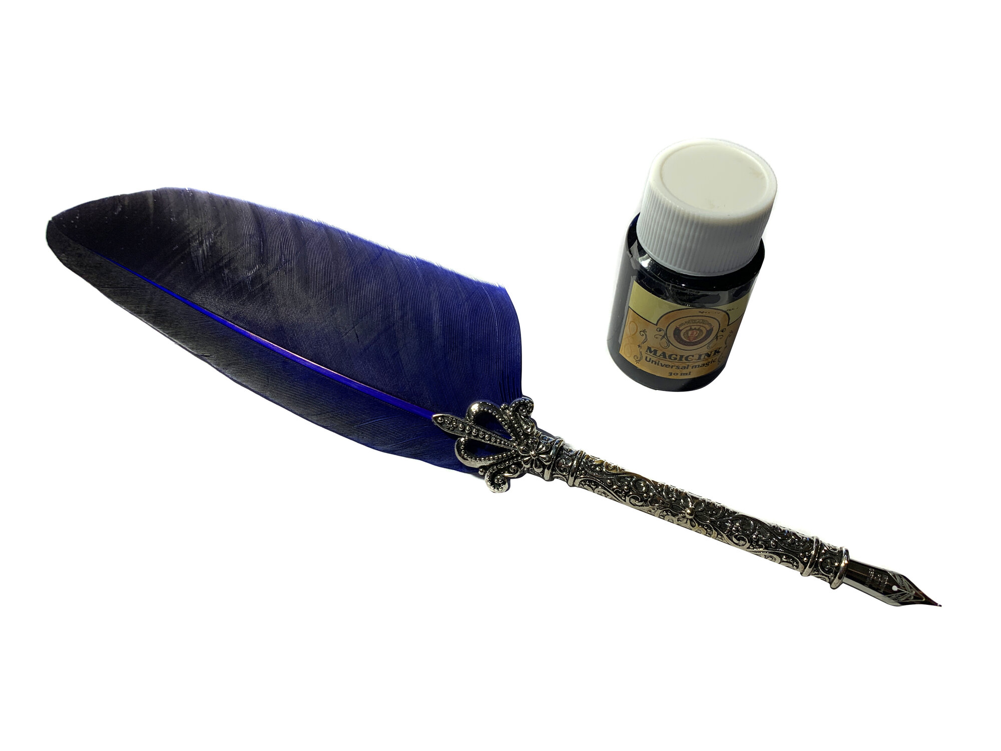 Магический комплект Перо синее + Чернила Универсальные