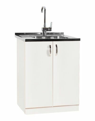 Кухонный модуль 60х60 см Белый 2-х дверный /стол под мойку 60х60 см /тумба на кухню без мойки