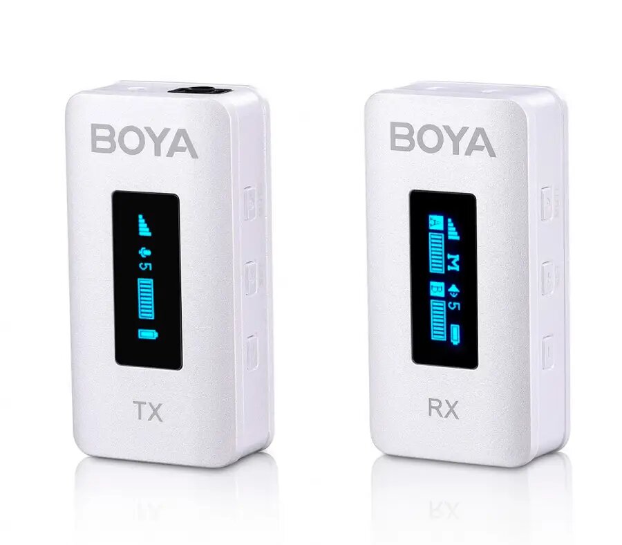 Радиосистема Boya BY-XM6-K1W мини, в зарядном кейсе, BY-XM6 RX + BY-XM6 TX, trs, trrs