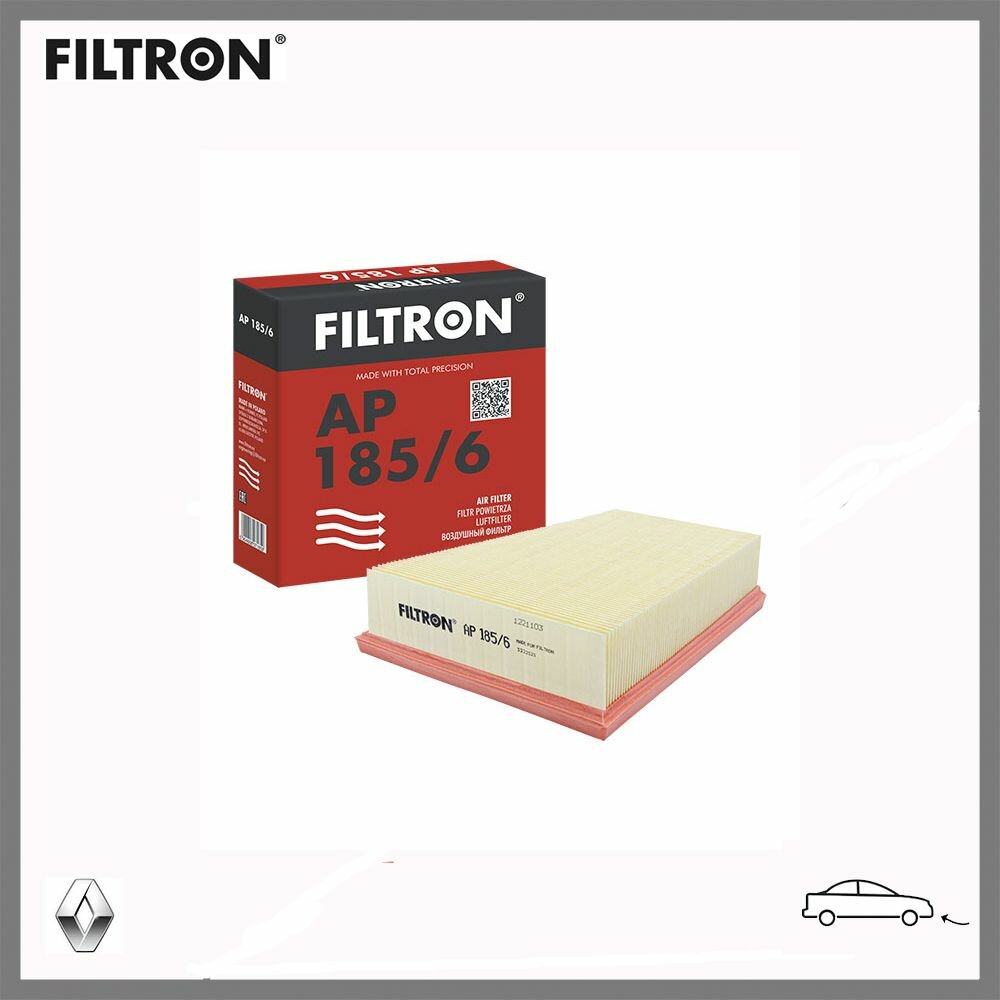 Фильтр воздушный FILTRON AP1856, для Renault Megane/Fluence/Scenic/Grand Scenic