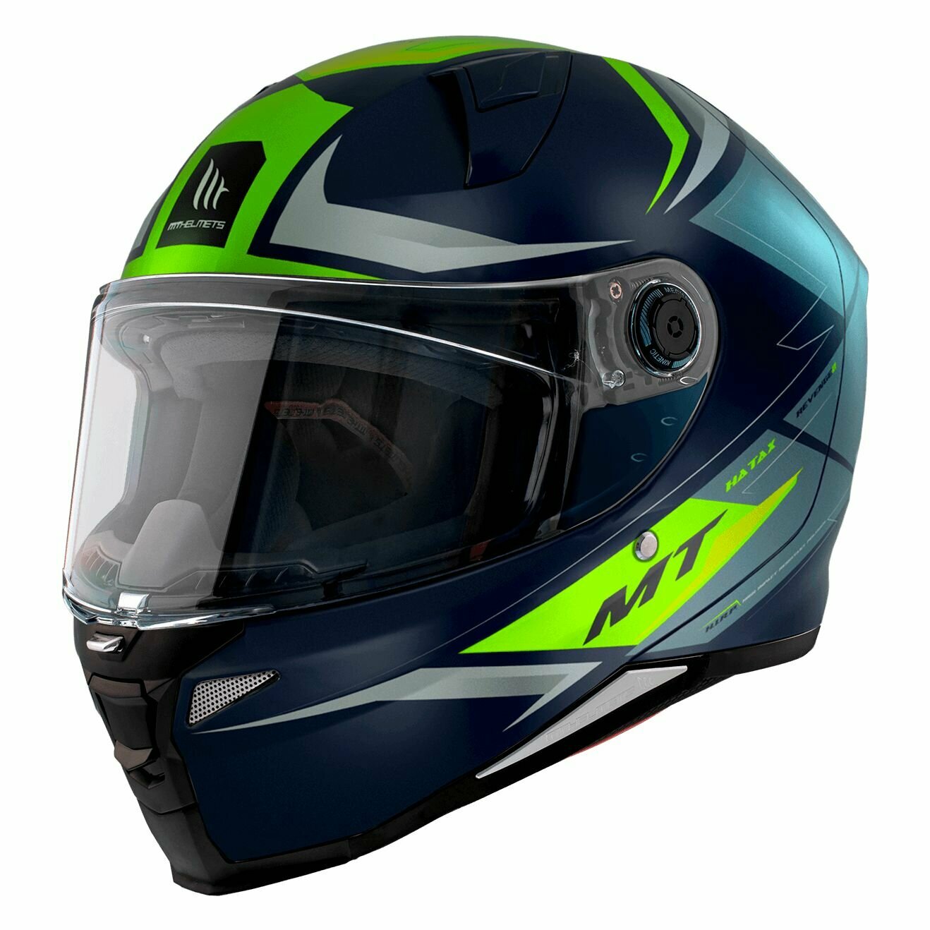 Шлем интеграл для мотоциклистов MT REVENGE 2 S HATAX Matt Gray Yellow M