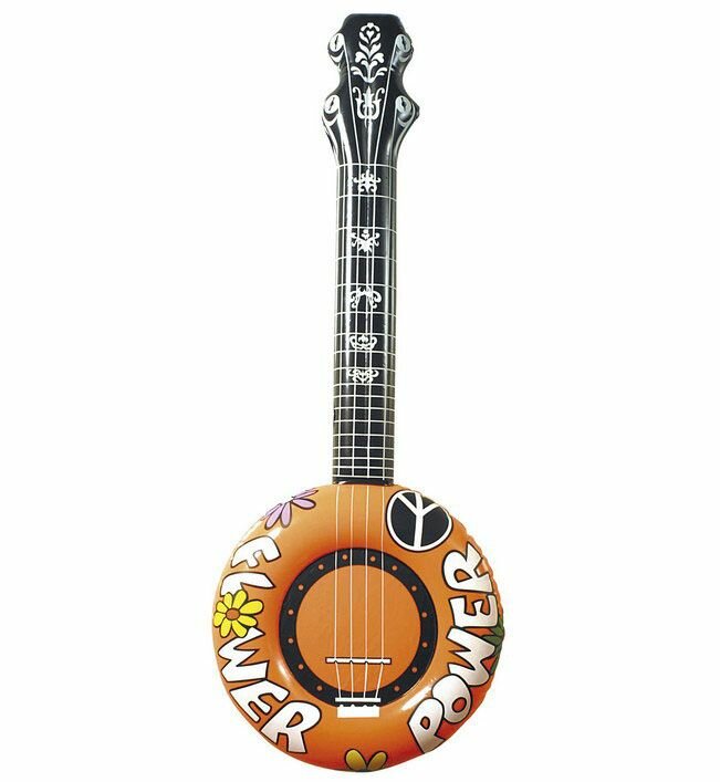 Банджо надувное WIDMANN, ПВХ, 100 см, для карнавала, цвет оранжевый