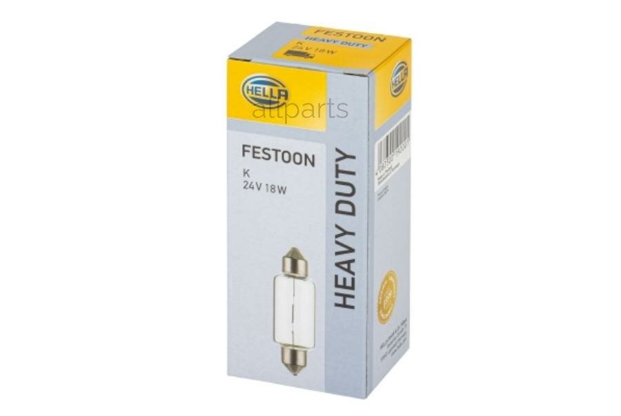 BEHR-HELLA 8GM 002 091-241 Лампа 24V R10W 18W SV8,5-8 HELLA 1 шт. картон 8GM 002 091-241