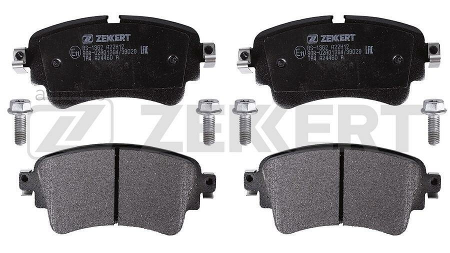 ZEKKERT BS-1362 Колодки торм. диск. задн. Audi A4 V 15- A5 II 16- A6 18- A7 II 17- Q5 II 16- Q7 II 15-