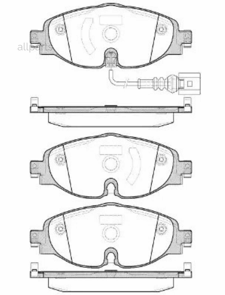 REMSA 151501 Колодки тормозные передние