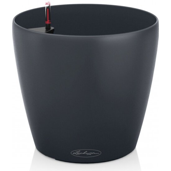 Кашпо с автополивом Lechuza CLASSICO Color 43 Серый