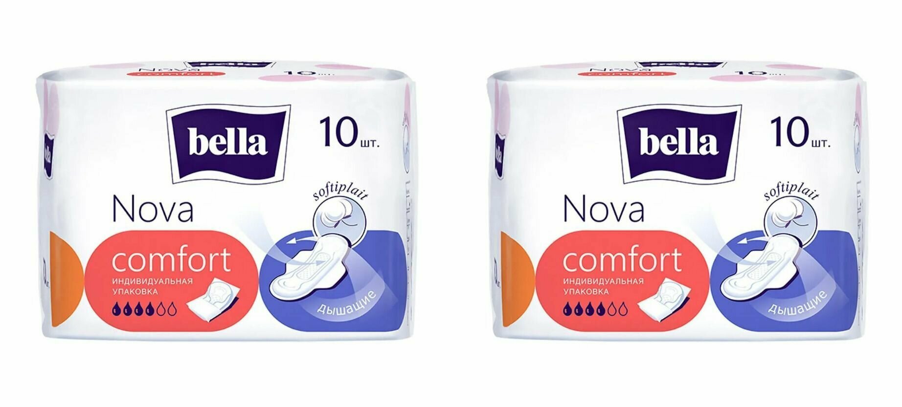 BELLA Прокладки гигиенические Nova Comfort, 10 шт/уп, 2 упаковки