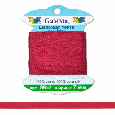 Gamma' шелковая SR-7-EU15 нить диаметром 0,2–7 мм длина 9,1 м для швейных и декоративных работ цвет №087 т. розовый