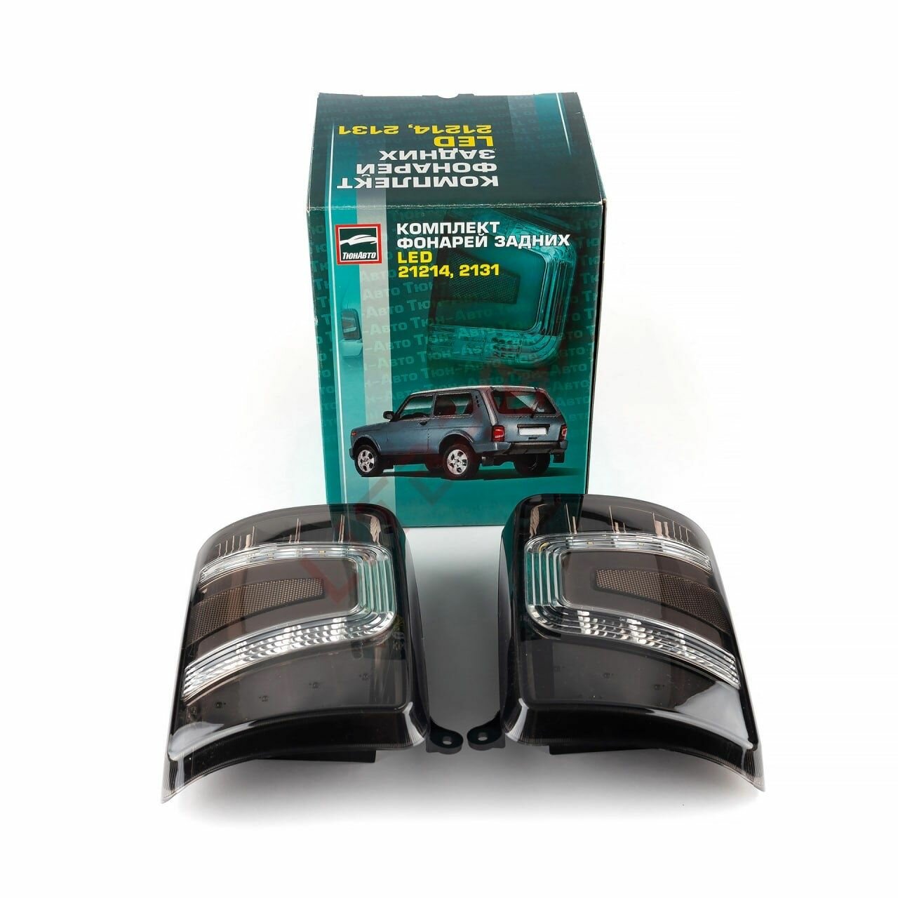 Задние фонари светодиодные (Black Vision Premium) (к-т. 2 шт.) "Тюн-Авто" ВАЗ LADA Niva 2121-31, 21213-214, Urban, Legend