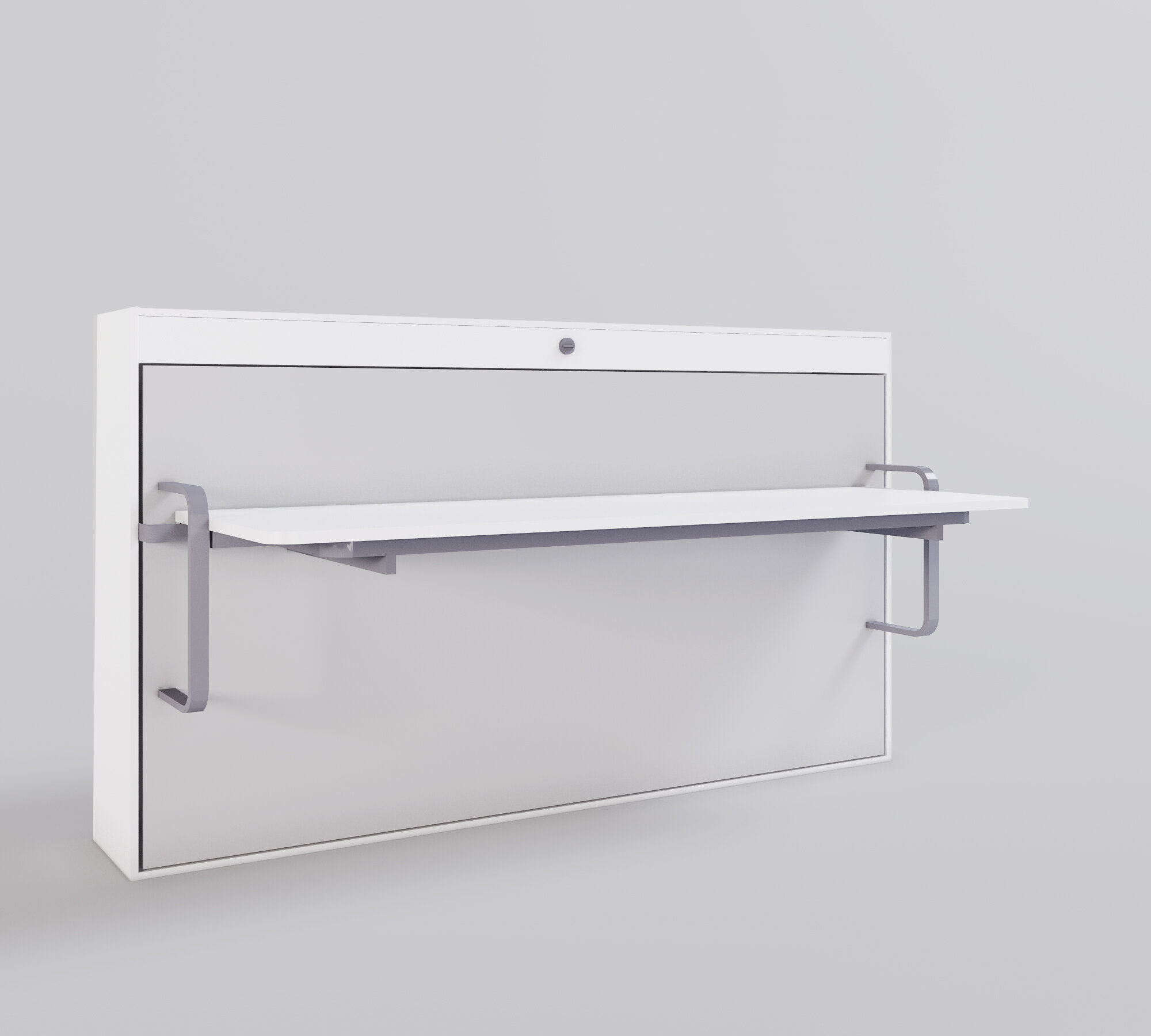 Откидная односпальная шкаф-кровать трансформер со столом Бранда Таволо Тренд