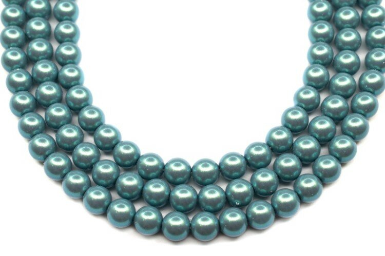 Жемчуг Preciosa Maxima, цвет pearlescent blue, 6мм, 704-081, 10шт