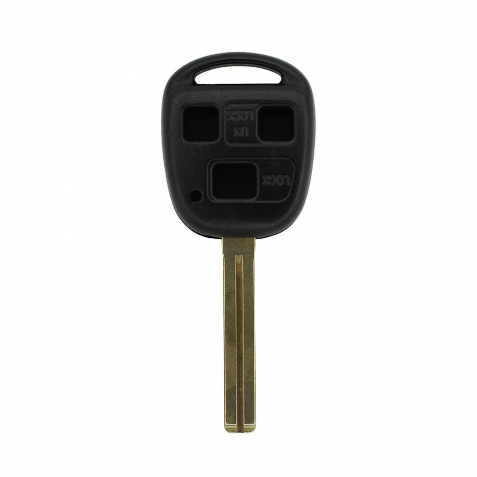 Корпус - заготовка ключа Lexus 3 кнопки, длинное лезвие TOY48