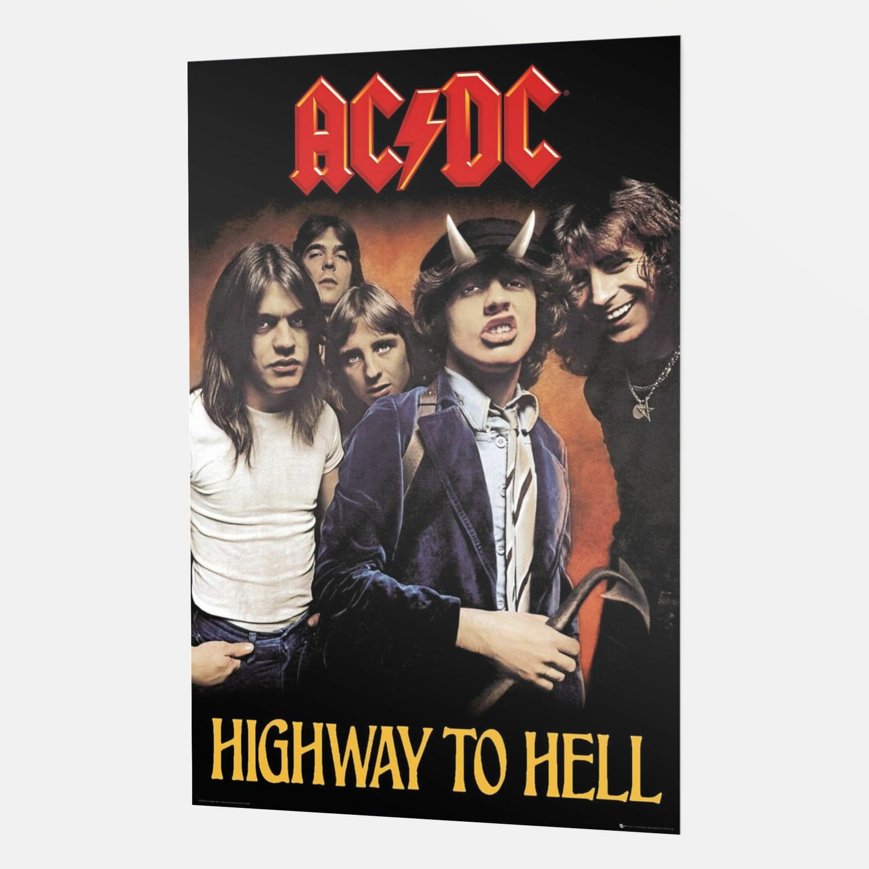 Интерьeрный постер (плакат на стену) рок группы AC/DC - 40x60 см. - от Poster4me
