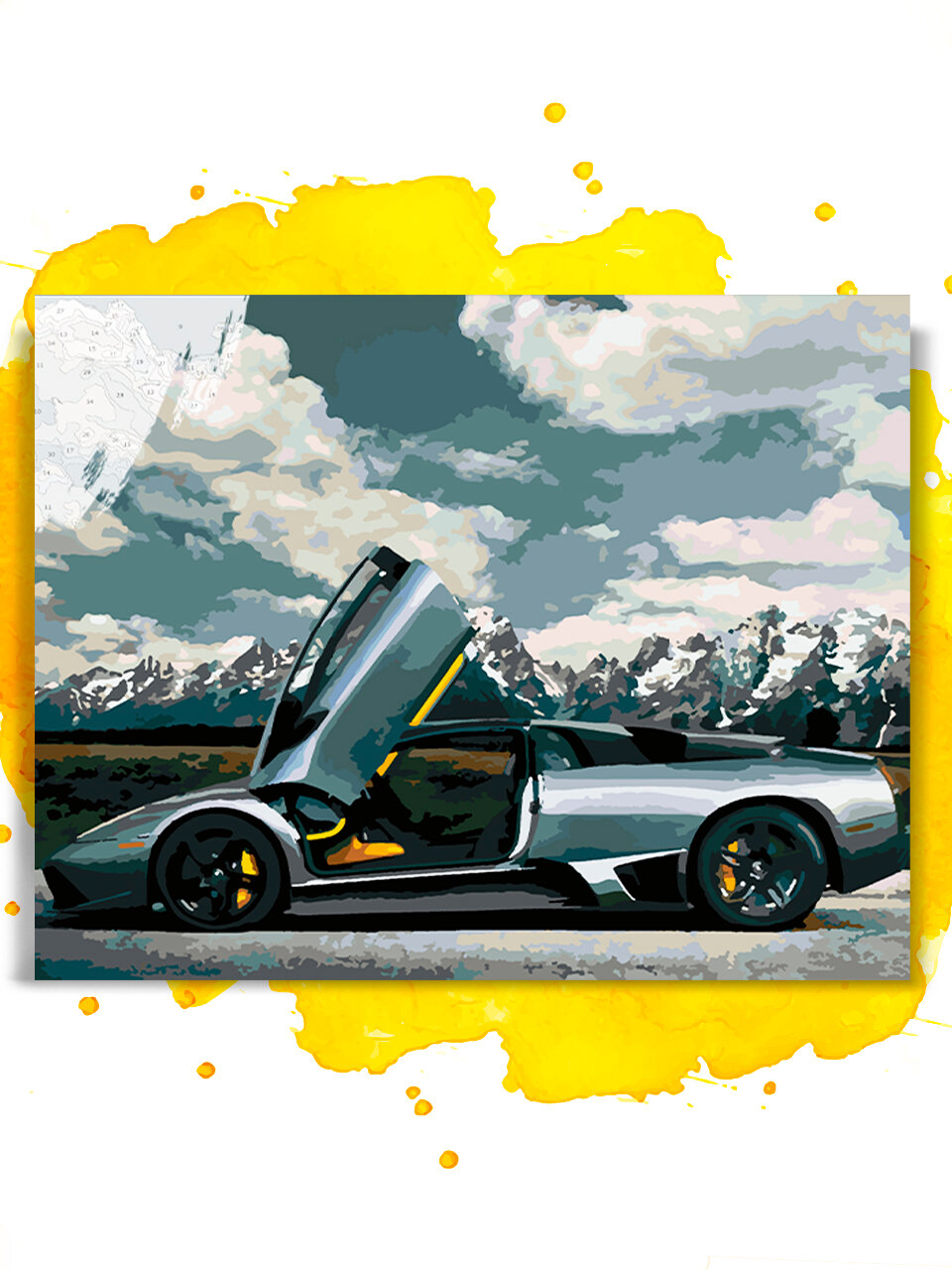 Картина по номерам на холсте Lamborghini, 40 х 60 см