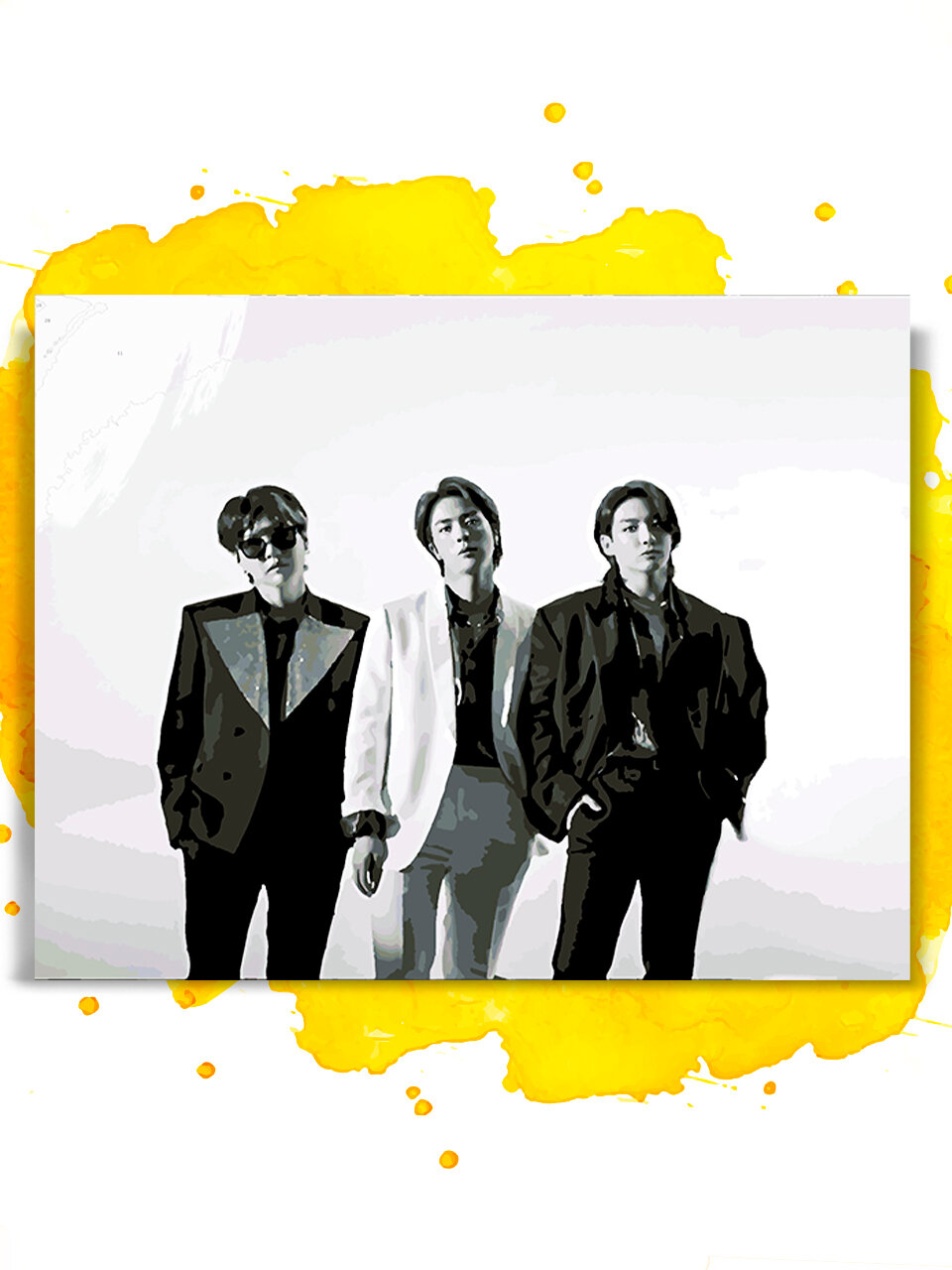 Картина по номерам на холсте BTS - Butter - Jin Jungkook Suga, 40 х 50 см