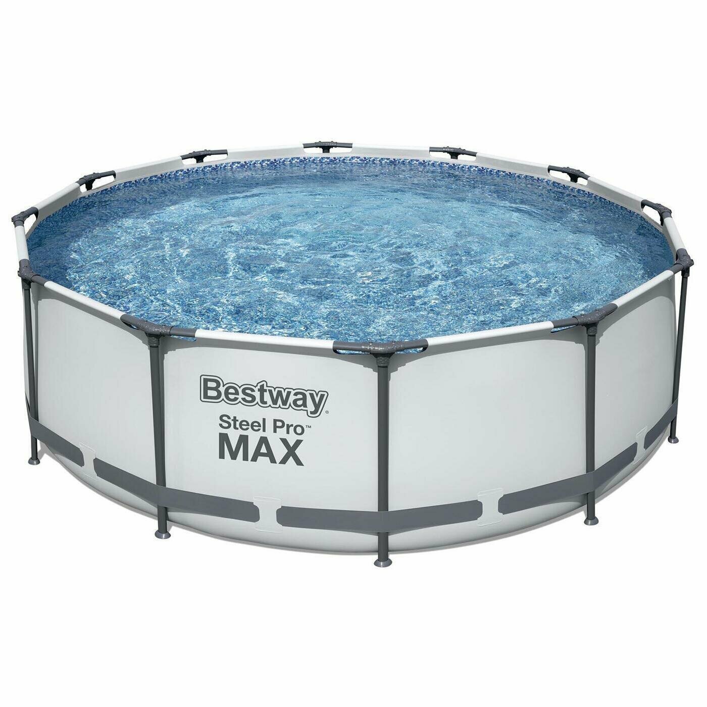 Бассейн Bestway каркасный круглый Steel Pro Max 5612X, 427x122 см, с фильтром-насосом и лестницей