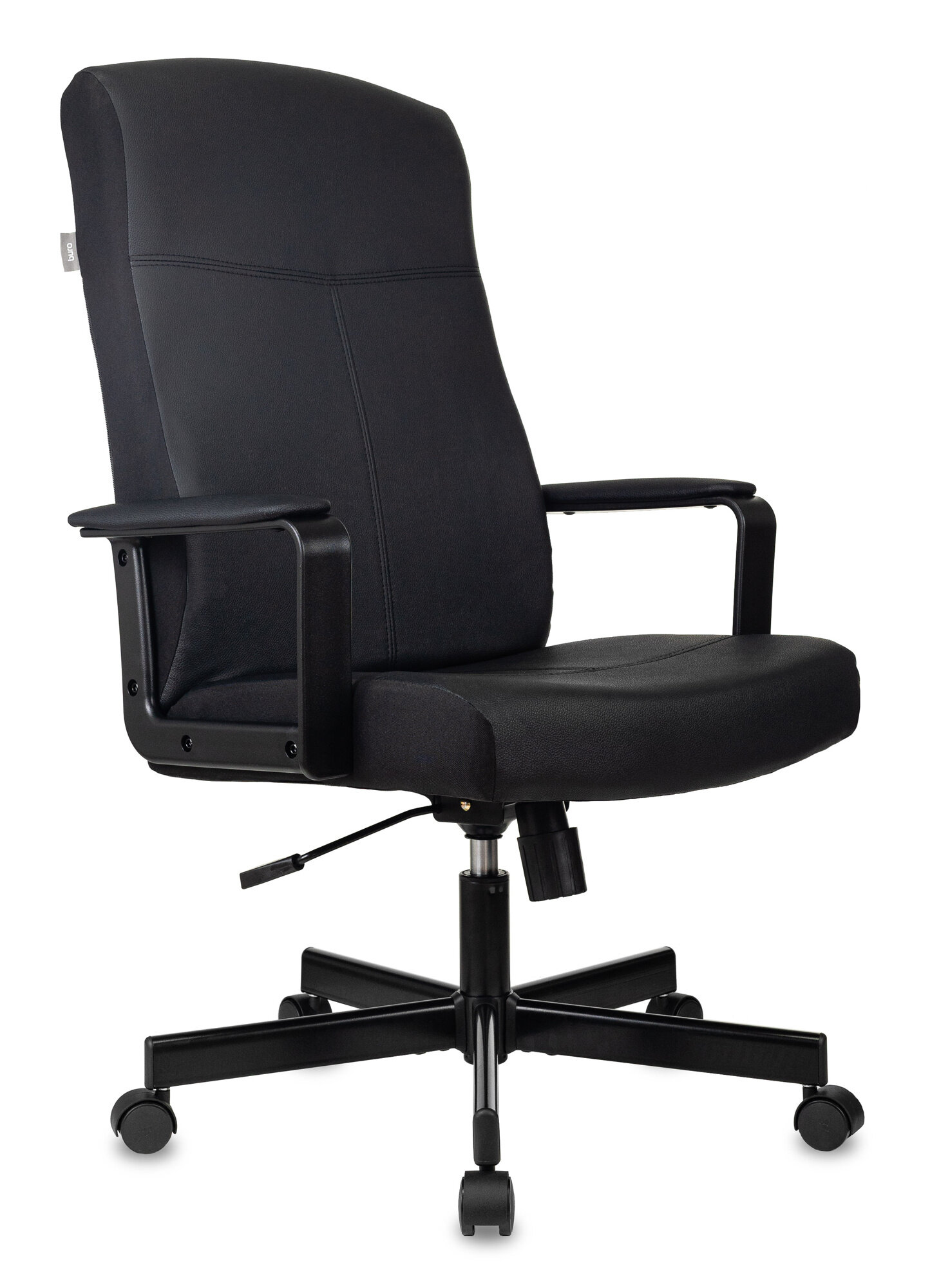 Кресло руководителя Бюрократ DOMINUS, обивка: эко. кожа, цвет: черный (DOMINUS-BL)