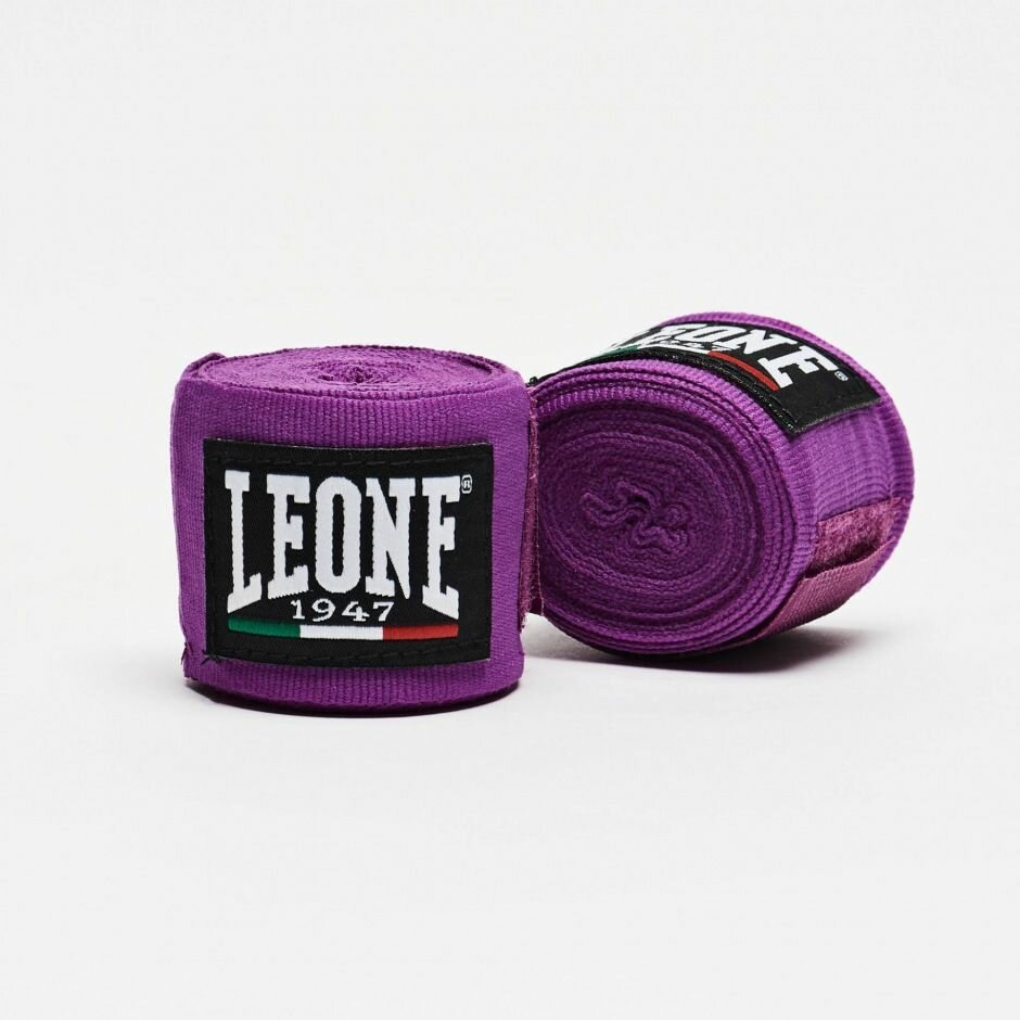 Бинты боксерские, эластичные Leone 1947 AB705 2 шт. - Purple (3.5 метра)
