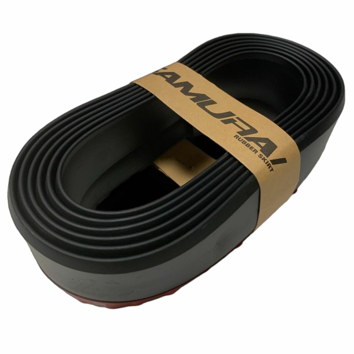 Универсальная губа на бампер / Резиновая накладка на передний бампер SAMURAI / Цвет черный / 2,5 м