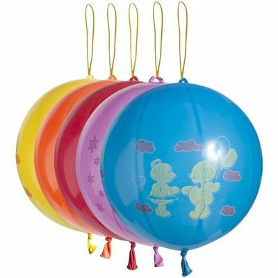 Шар латексный ненадутый Панч-болл с рисунком ассорти 45 см (50 в уп)