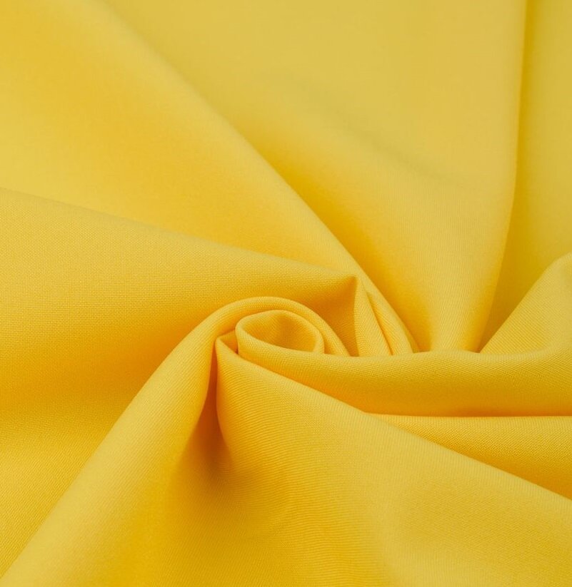 Ткань Габардин. Цвет желтый, плотность 180 гр./м2, 100% пэ. Готовый отрез 3*1,5м.