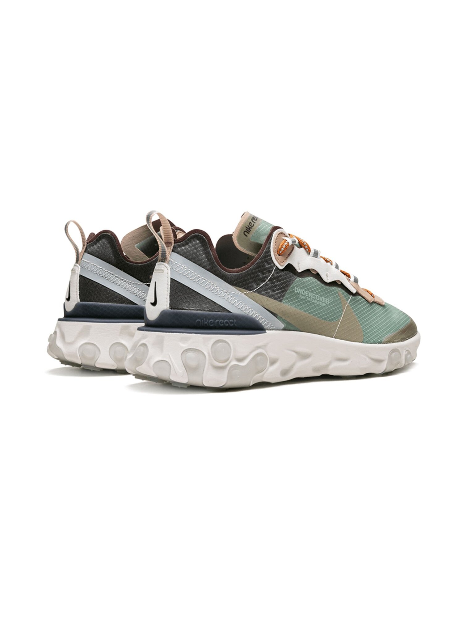 Кроссовки NIKE Undercover X Nike React Element 87, размер 11 US, зеленый, — фото 1