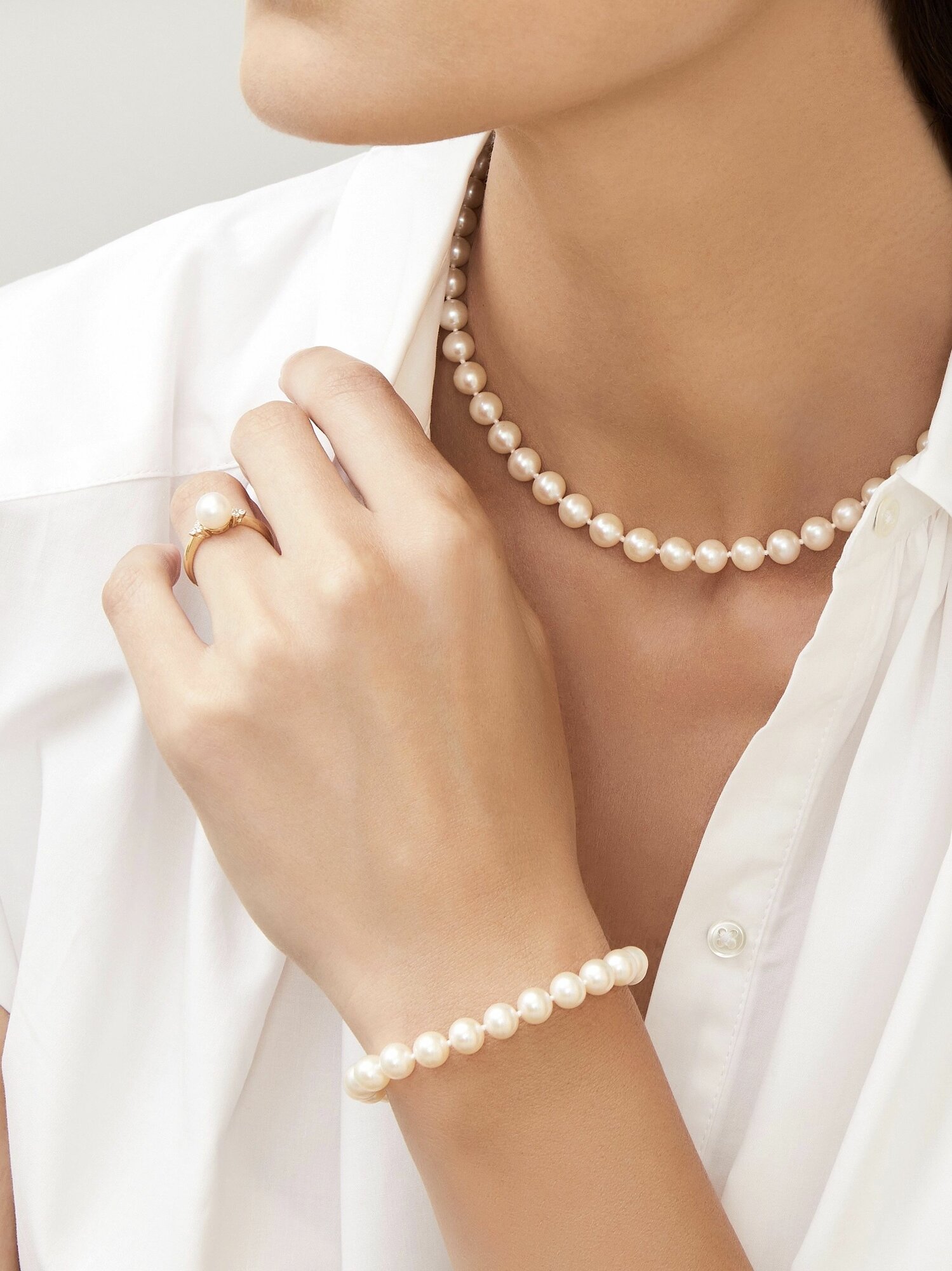 Браслет, жемчуг пресноводный культивированный, жемчуг культивированный