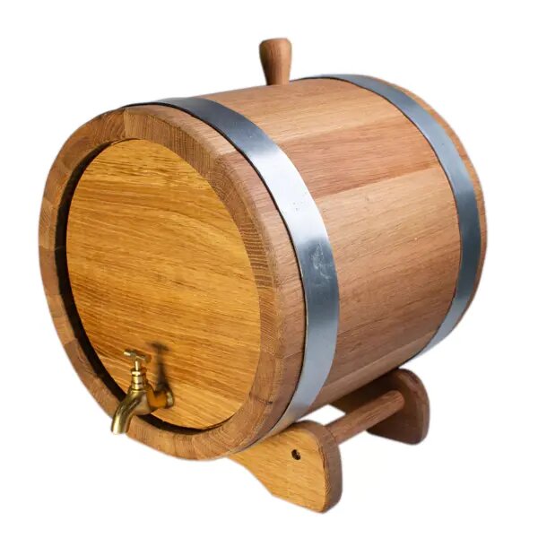 Бочка с краном 10 л дуб цвет коричневый