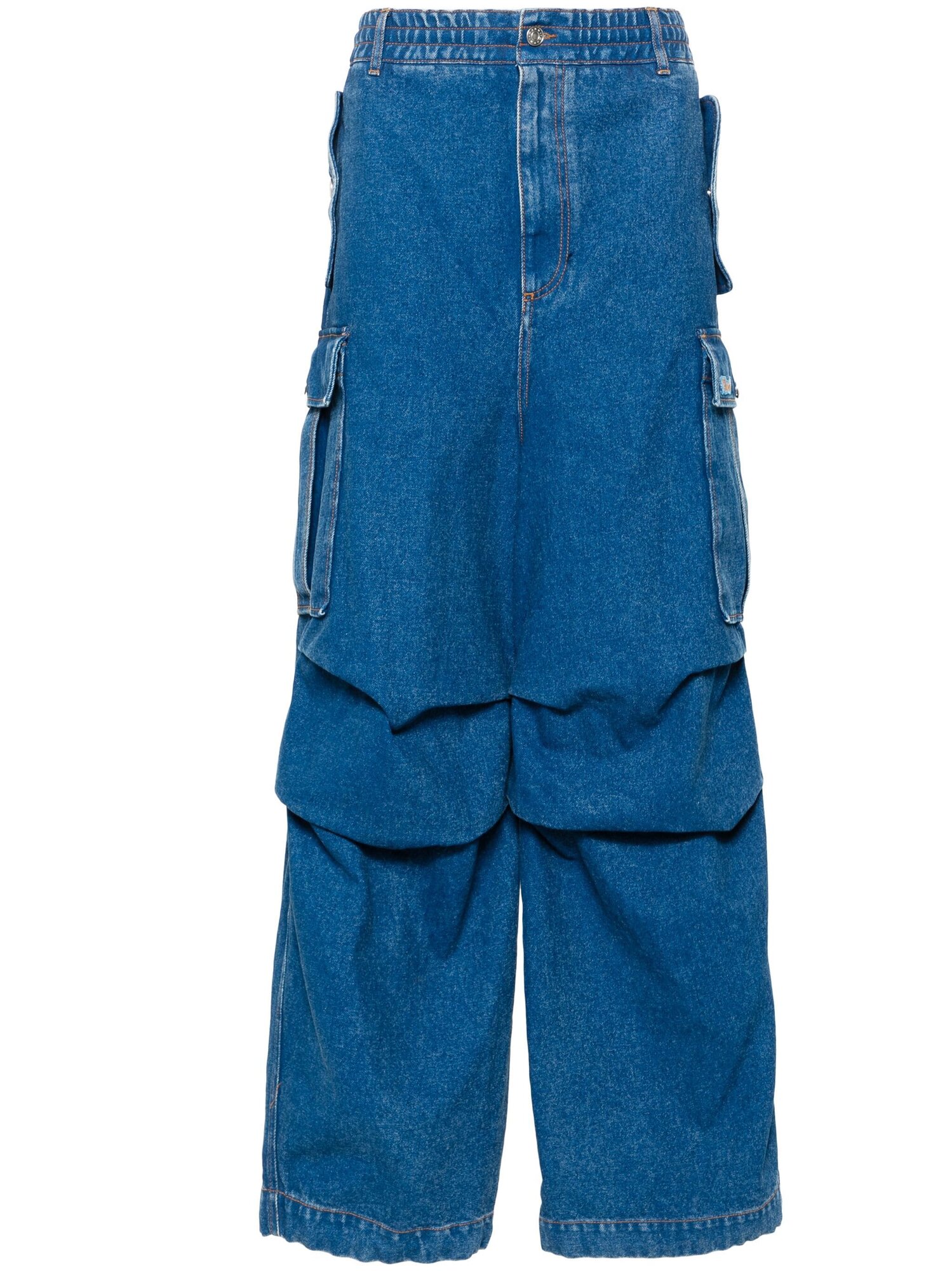 Джинсы карго Джинсы карго с нашивкой-логотипом 