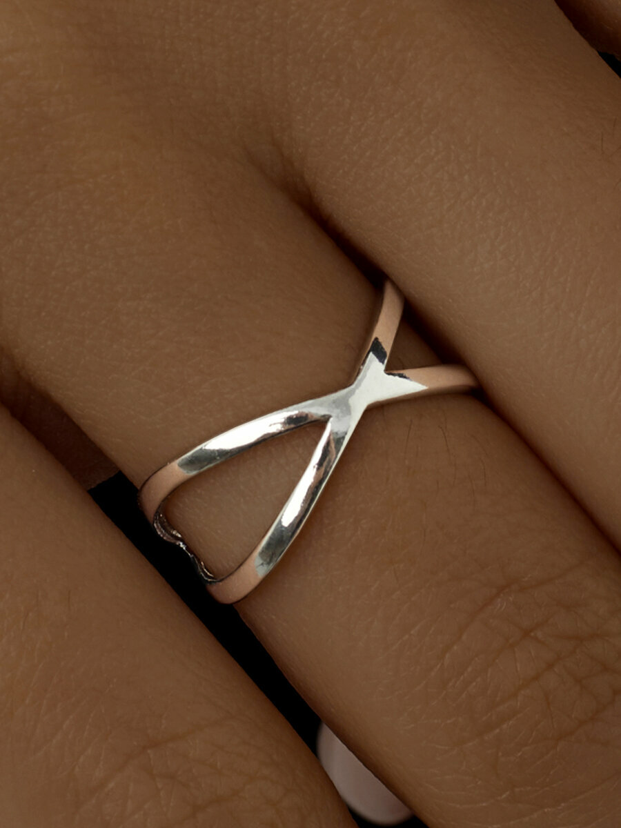 Кольцо разъемное Ювелир Карат, серебро, 925 проба, родирование