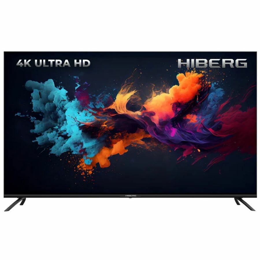 Телевизор HIBERG UHD-R 55Y, черный