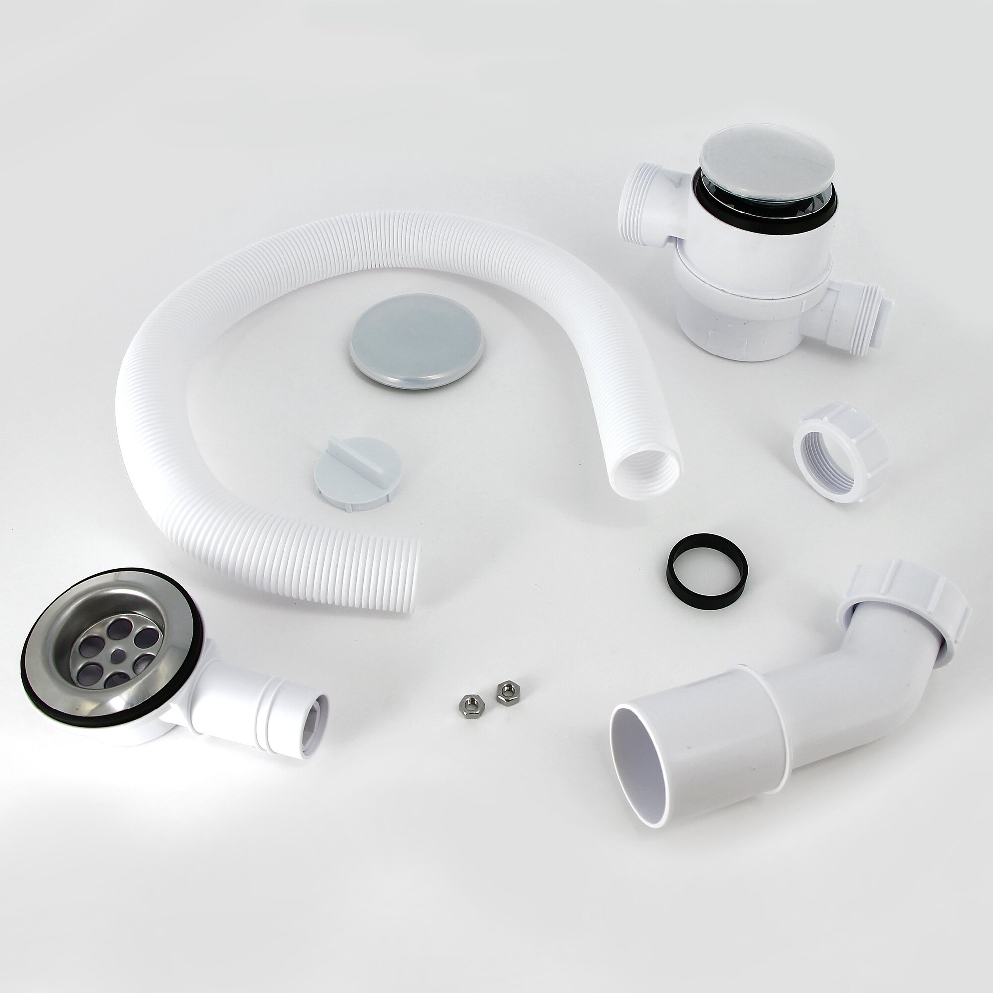 Слив-перелив McAlpine L700 х 34 мм метал. 70 мм слив. прочистка сифона сверху выход D=40/50 мм хром MRB12